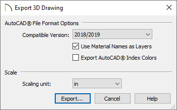Converting Plan Files to DWG or DXF