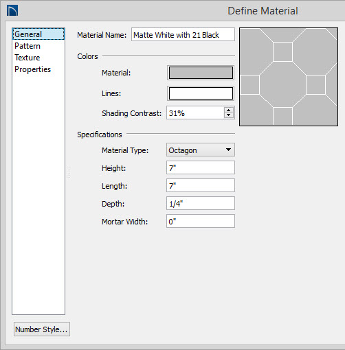 Creating a Floor Plan with Colors and Patterns