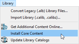 Obtaining and Updating Library Content