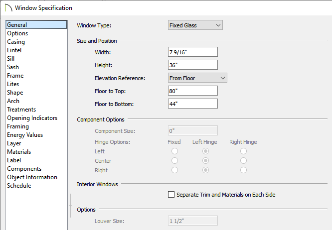 Modifying Individual Component Windows in a Bay, Bow, or Box Window Unit