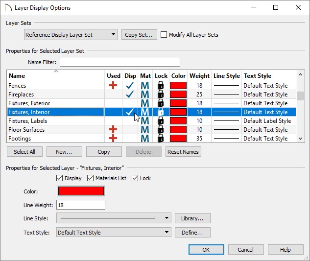 Using the Reference Display