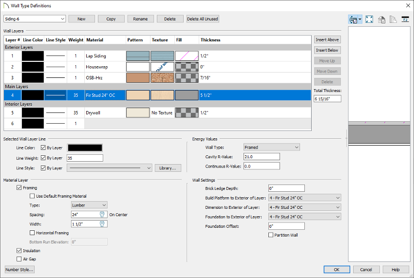Manually Editing Wall Framing