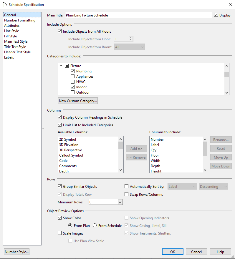 Creating a Plumbing, HVAC, or Appliance Schedule