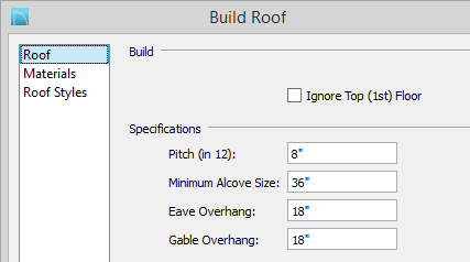 Creating Different Roof Styles on Separate Structures