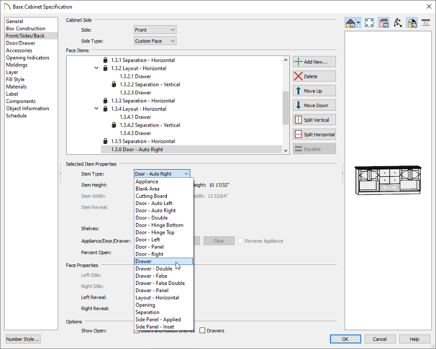 Designing Cabinet Fronts
