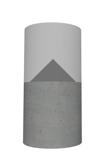 Beveling the Top of a Concrete Column